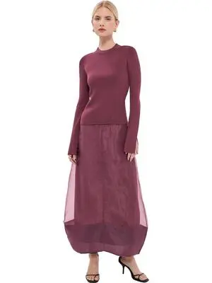 Simkhai Maril Midi Dress - Fig