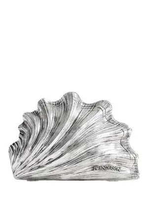 JW Anderson Shell Clutch Silver