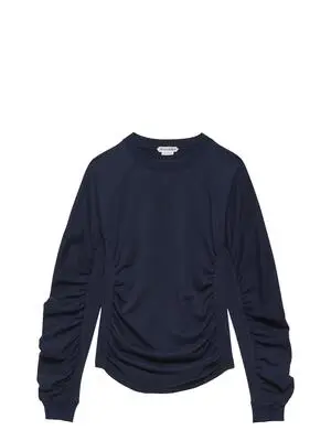 JW Anderson Felpa Con Maniche Arricciate - Blu