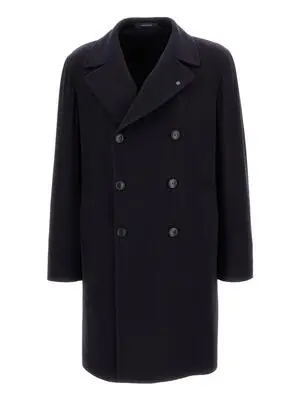 Tagliatore Cappotto Sfoderato Bruce Lungo - Blu