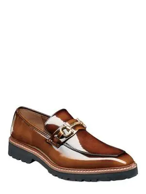 STACY ADAMS Carabello Moc Toe Bit Loafer - Brown Multi