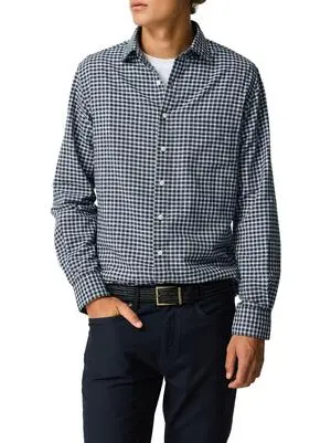 Rodd & Gunn Mckerrow Check Cotton & Linen Shirt Royal