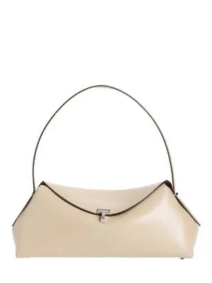 TOTEME T-lock Leather Shoulder Bag - Fawn