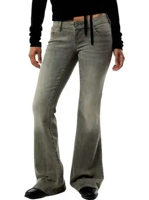 PACSUN Alana Ultimate Low Rise Flare Jeans - Gray
