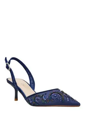 Betsey Johnson Prim Slingback Pump - Navy