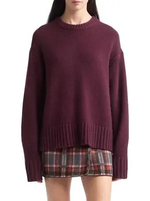 Guest In Residence Cozy Cashmere Crewneck Sweater - Fig