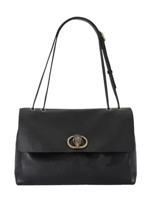 Kurt Geiger Chelsea Large Slouchy Leather Flap Bag - Black