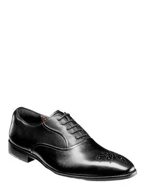 STACY ADAMS Langford Leather Oxford - Black