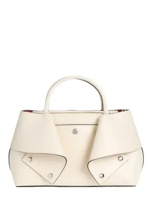 TOTEME Small Mercer Leather Tote - Stone/red