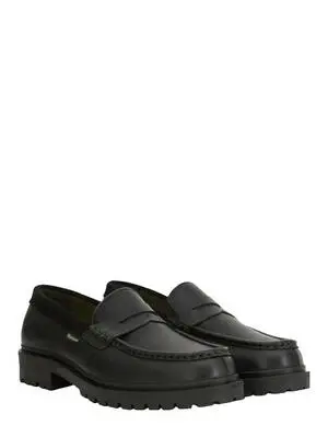 Barbour Croxton Leather Penny Loafer - Black