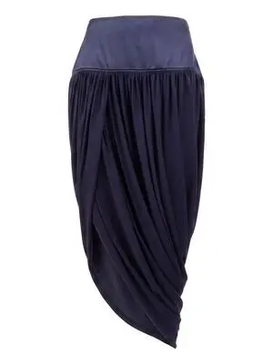 SALVATORE FERRAGAMO Gathered Skirt With Peplum Waist