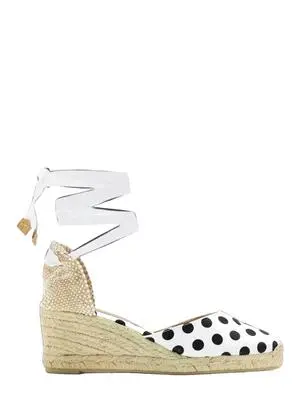 CASTAÑER Carina Polka-dot Wedge Espadrilles