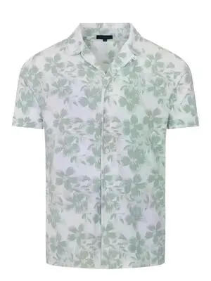 PATRICK ASSARAF Tropical Floral-print Shirt - White