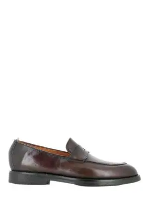 Officine Creative Opera Flexi 101 Polished Leather Loafers Brown