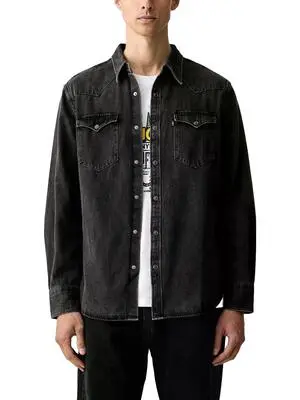LEVI'S Barstow Western-yoke Denim Shirt - Black