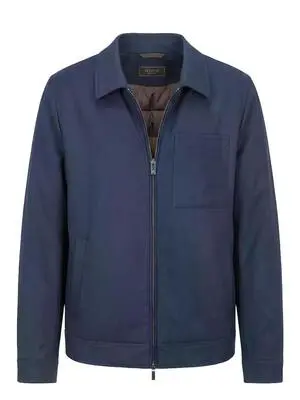Peserico Zip-up Shirt Jacket - Blue