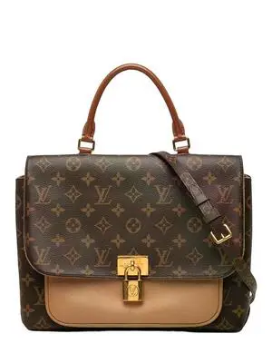 LOUIS VUITTON 2018 Monogram Marignan Satchel - Brown
