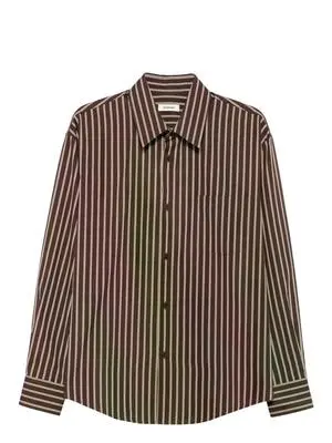 Sandro Striped Long-sleeve Shirt - Brown