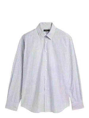 GLANSHIRT Checked Cotton Shirt - White
