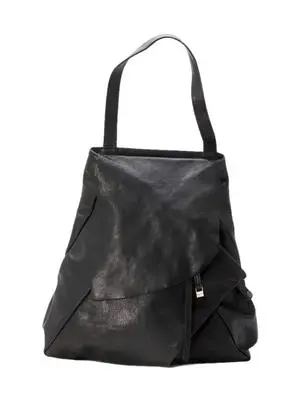 MIALUIS Ferdi Geometric Nappa Leather Tote Bag
