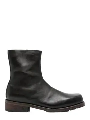 MORGILLO Square-toe Boots - Black
