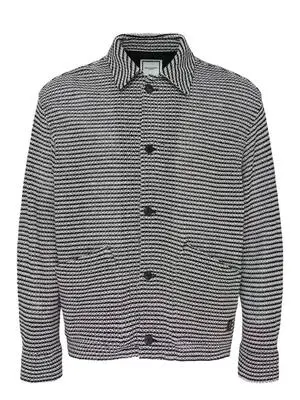 WOOYOUNGMI Textured-knit Shirt Jacket - Black
