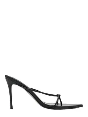 FEMME LA Akira Knotted Leather Sandals