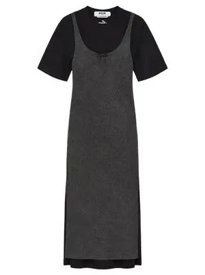 MSGM Layered-effect T-shirt Maxi Dress