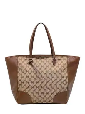 Gucci 2016-2026 Gg Canvas Bree Zippered Tote Bag - Neutrals