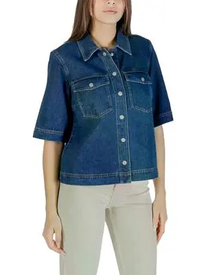 ONLY Short-sleeve Denim Shirt