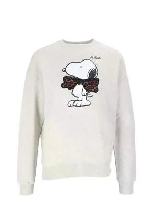 MC2 SAINT BARTH Stardust Snoopy-patch Sweater - Grey