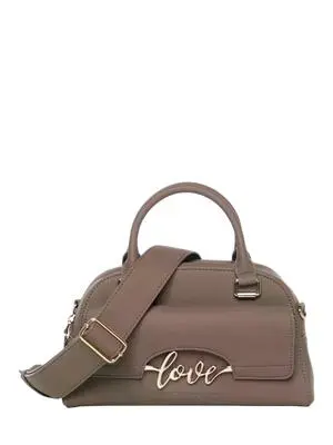 Moschino Logo-plaque Tote Bag - Neutrals