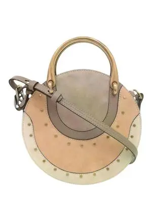 Chloé 2010-2026 Small Tricolor Calfskin And Suede Pixie Satchel - Brown