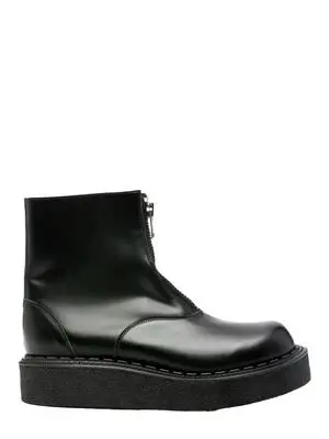 Comme Des Garçons X George Cox Zip-front Boots - Black