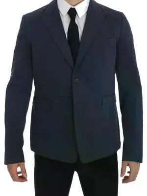 Dolce & Gabbana Single-breasted Cotton Blazer - Blue