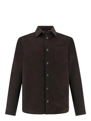 Paul & Shark Cashmere Overshirt Coffe