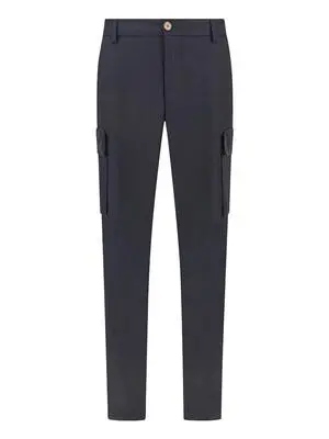 Paul & Shark Lucca Wool Trousers - Blue