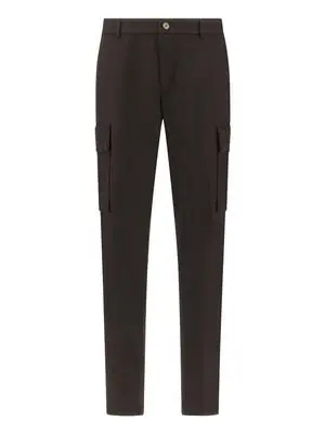 Paul & Shark Lucca Wool Trousers - Coffe