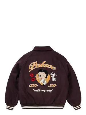 PALACE Betty Boop Varsity Jacket - Brown