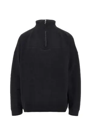 Jacquemus Rond Carré Quarter-zip Weathirt - Black