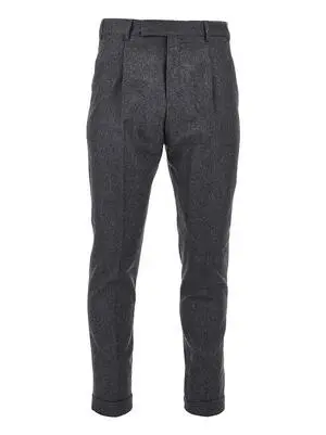 PT TORINO Stretch Wool Rebel Fit Pants - Grey