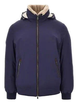 Brunello Cucinelli Stretch Nylon Down Jacket An Blue