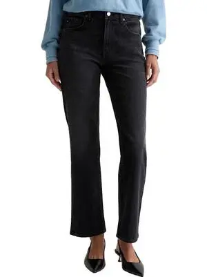 Ag Brinley Mid Rise Straight Leg Jeans - Octave