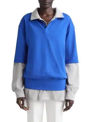 LII Double Layer Long Sleeve Polo