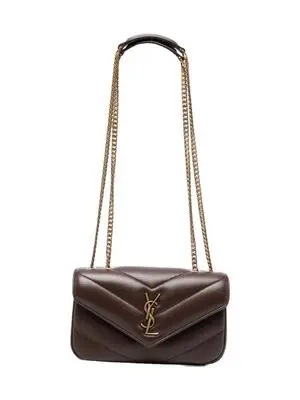 Saint Laurent Saint Laurent Women Loulou Mini Suede Leather Shoulder Bag Multicolor