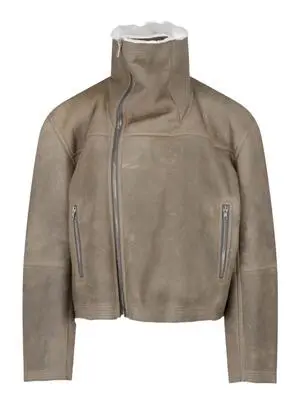 Rick Owens Leather Jacket - Multicolor