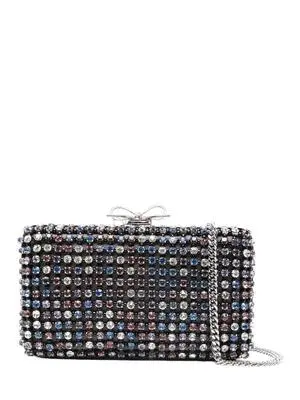 SELF-PORTRAIT Crystal Embellished Clutch - Multicolor
