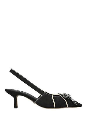 Rodo Tess 55 Suede Heeled Mules - Black