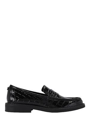 Carvela Lentini Faux-leather Loafers - Black