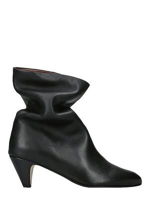 ANONYMOUS COPENHAGEN Vully Leather Heeled Ankle Boots - Black